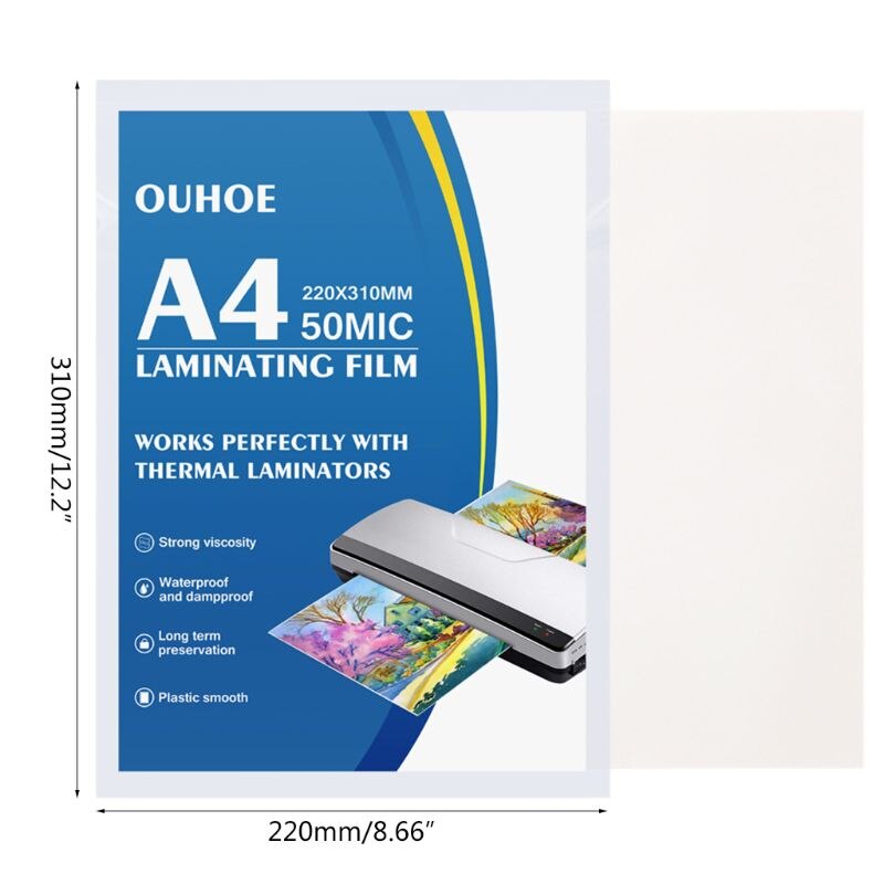 10pcs A4 Thermal Laminating Film for Photo Files Card Picture ...
