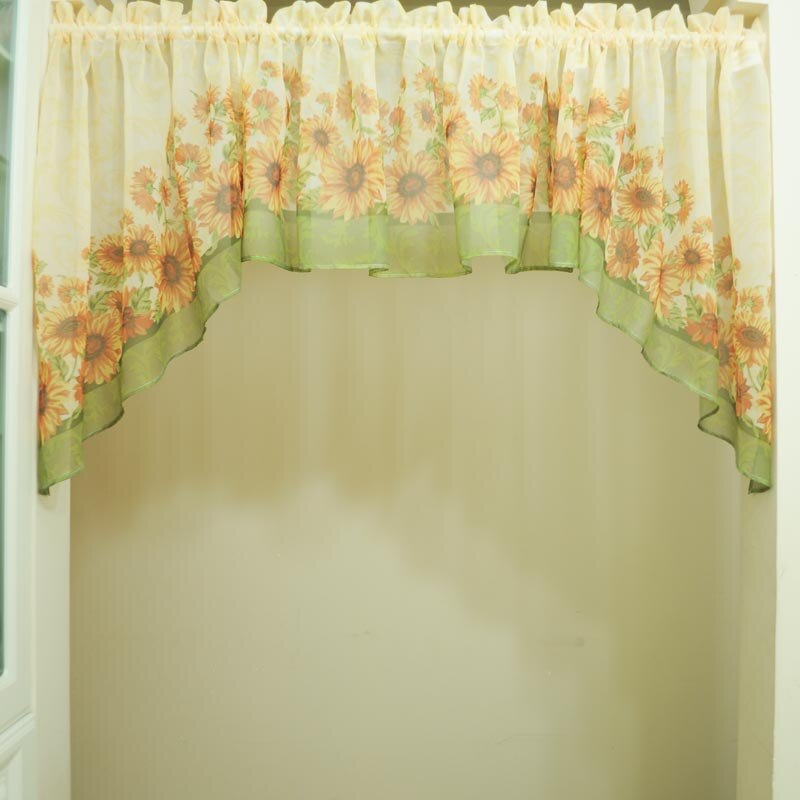 5 Piece America sunflower printing Kitchen Window ... – Grandado