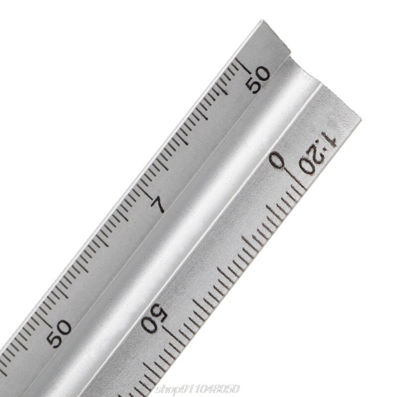 30cm Aluminium Metal Triangle Scale Architect Engi... – Grandado