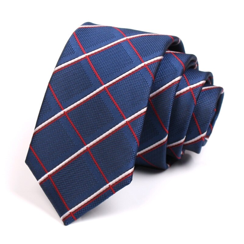 Arrivals Men‘s 6CM Plaid Tie Formal Ties for Men B... – Grandado