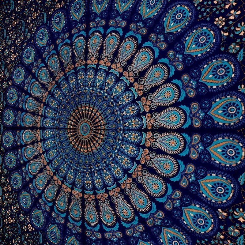 India mandala tapet vægophæng multifunktionelt boh... – Grandado