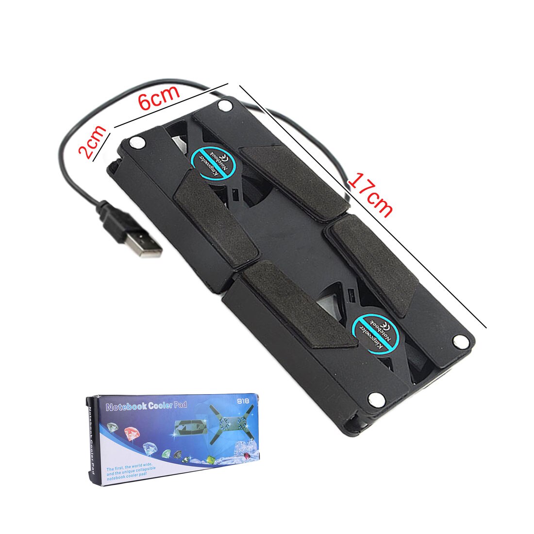 Laptop bracket Support Dual Cooling Fan Cooler Pad... – Vicedeal