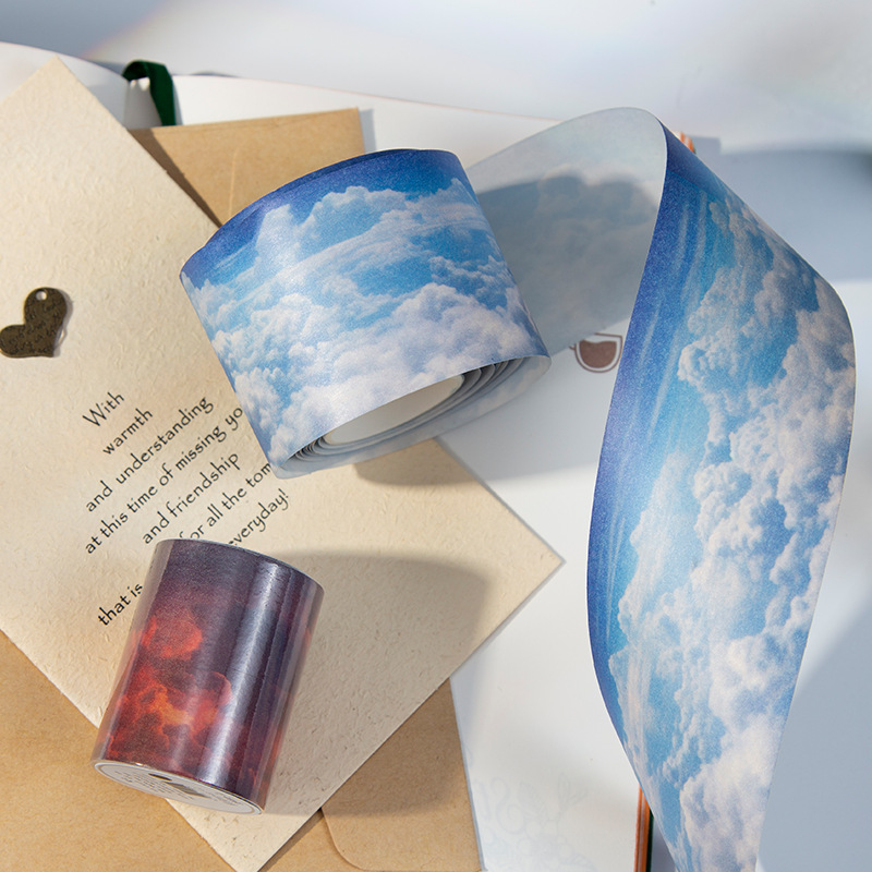 5*200cm 1roll Vintage INS Sky cloud theme tape Sti... – Grandado