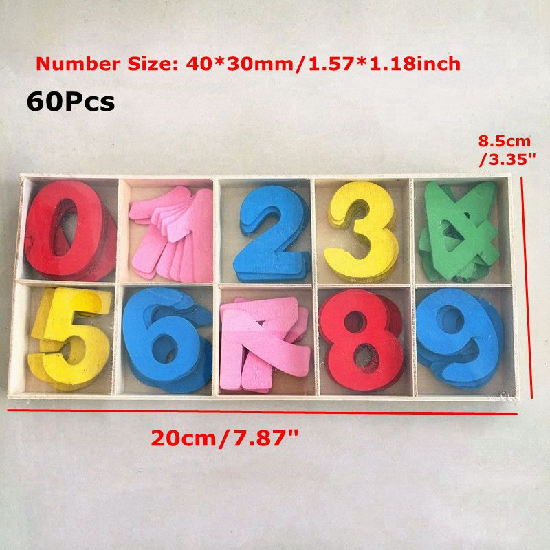 Wooden Letter Numbers Boxed Educational DIY Craft ... – Grandado