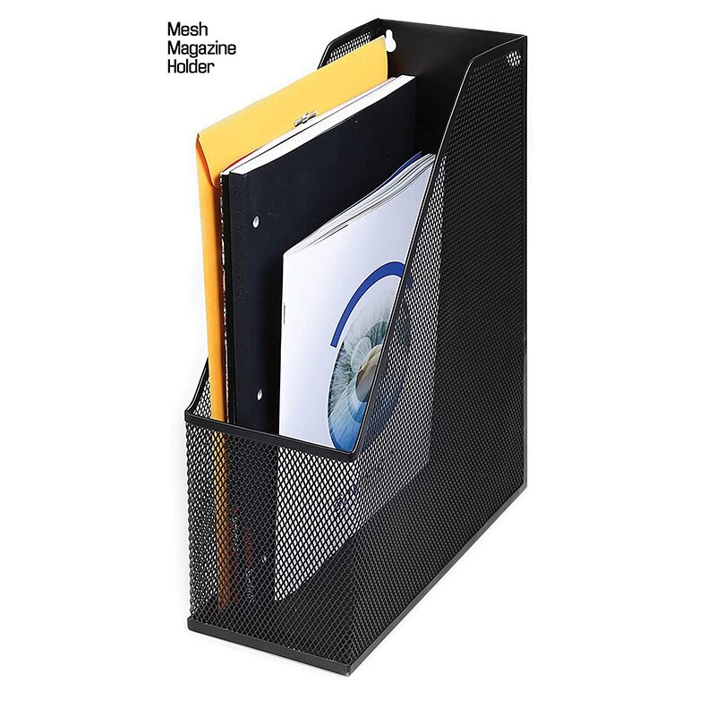 Mesh Luxury Magazine Rack, Extra Wide, Wall-Mounte... – Grandado