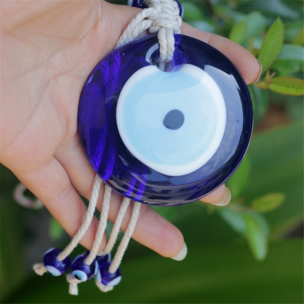 34cm Evil Eye Jewelry Turkish Blue Eyes Hand-Woven... – Grandado