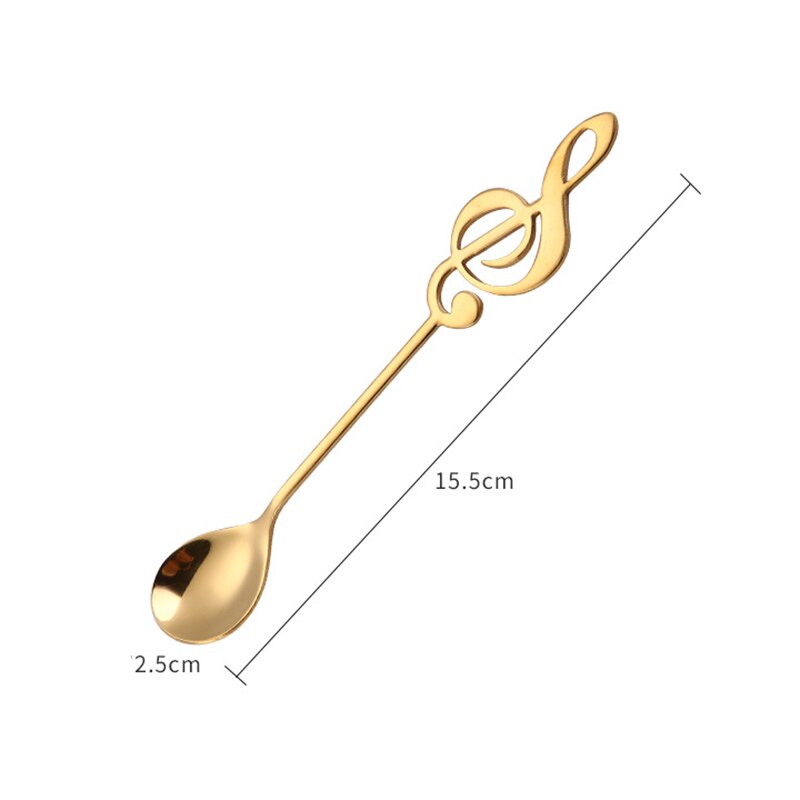 Duurzaam Roestvrij Stalen Lepel Note Vorm Stijlvol... – Grandado