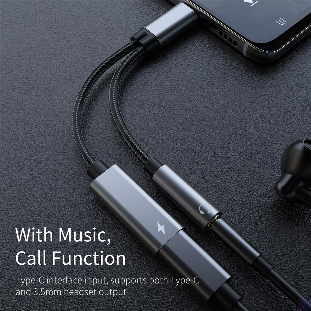2 In 1 USB-C Naar 3.5Mm Hoofdtelefoon Amp Opladen ... – Vicedeal
