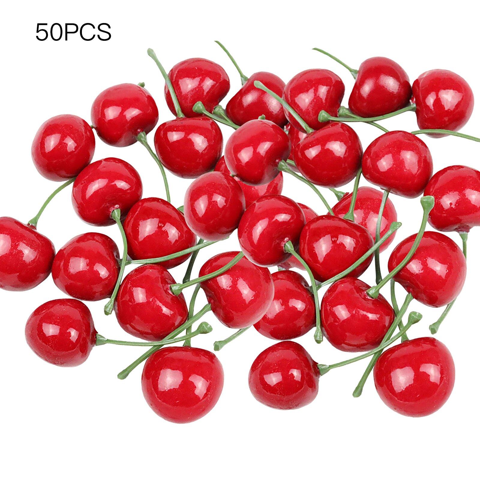 50pcs Artificial Cherries Bubble Cherry Fruits Wed... – Grandado
