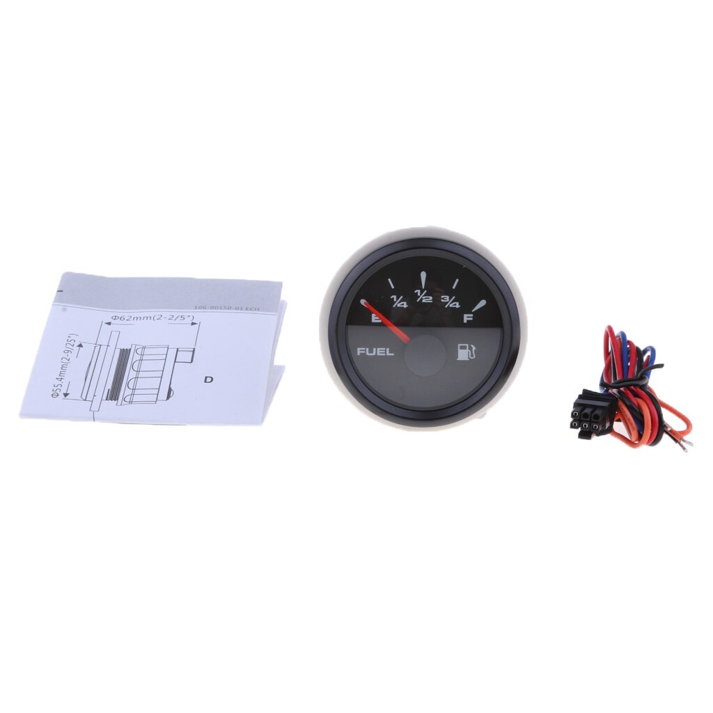 Rvs Auto Motor Marine Brandstof Hendel Gauge-Led D... – Vicedeal
