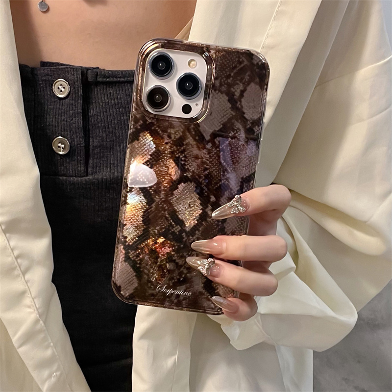 Luxe Slangenhuid Patroon Telefoon Case Voor iPhone... – Vicedeal