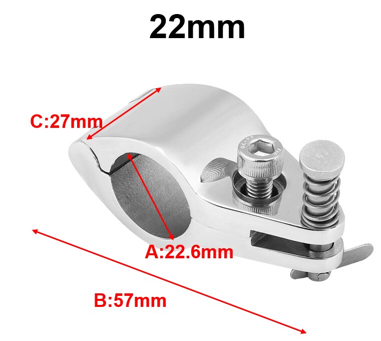 316 Roestvrij Staal Pull Pin Split Buisklem Luifel... – Vicedeal