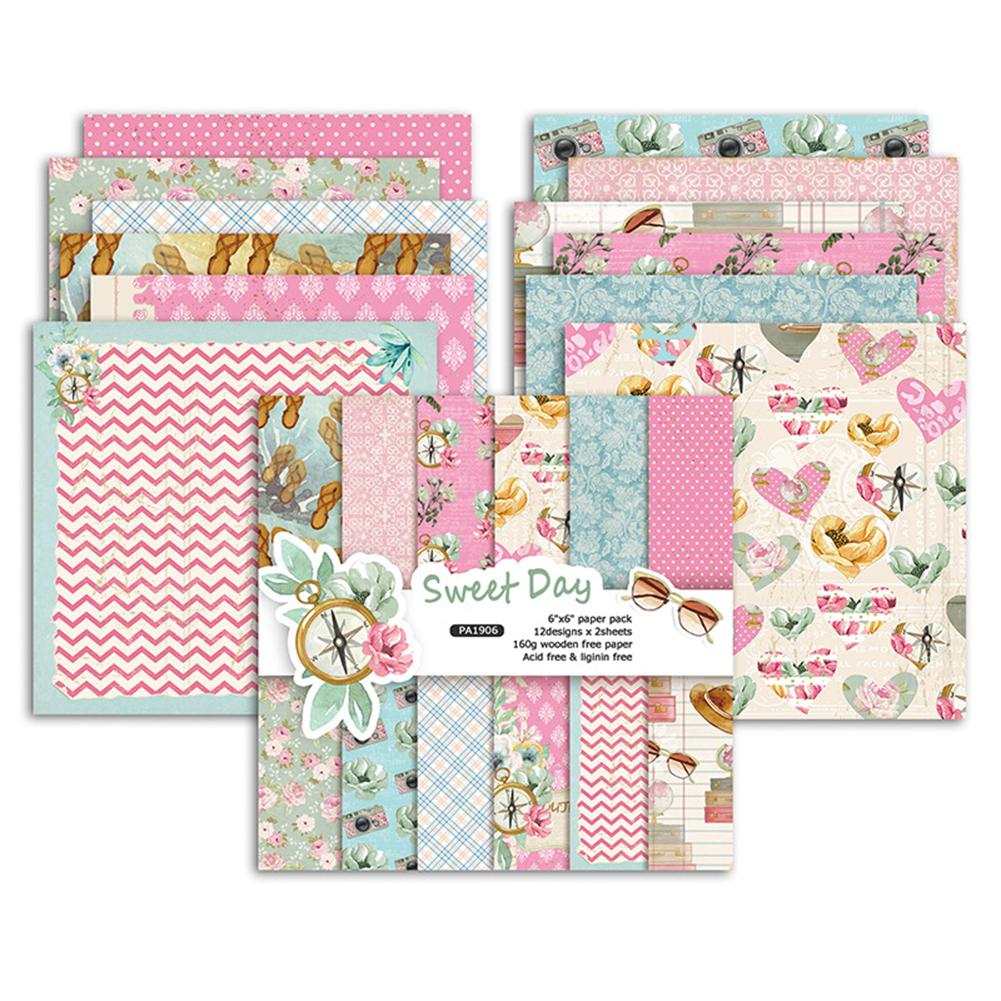 24pcs/set DIY Album Background Paper Scrapbook Bac... – Vicedeal