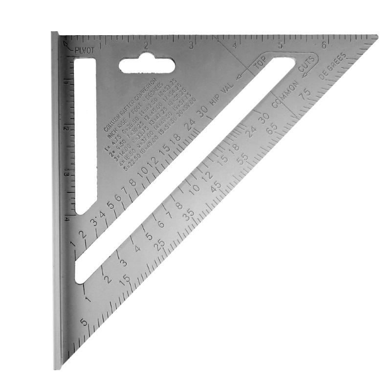 7inch 12inch Aluminum Alloy Triangle Angle Ruler S... – Vicedeal