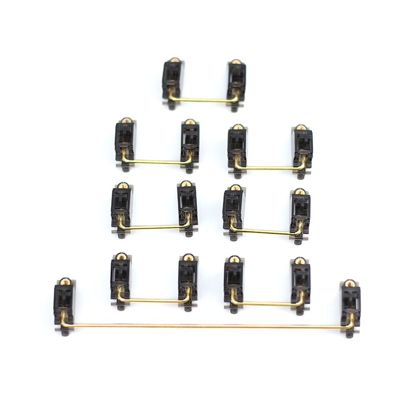 V1 Black Transparent Gold Plated PCB Screw-in Stab... – Grandado