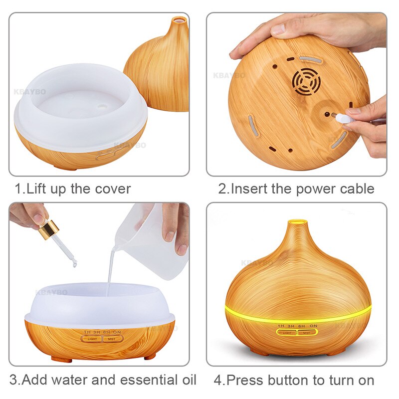 DEKAXI Elektrische Aroma Essentiële Olie Diffuser ... – Grandado