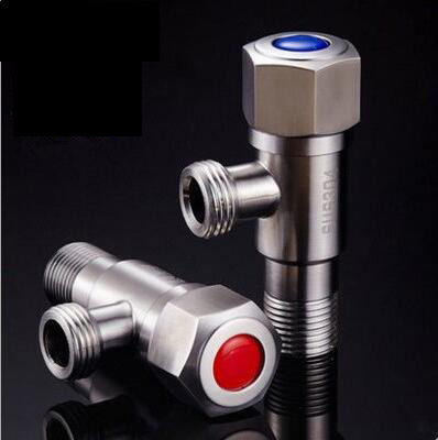 Stainless steel cold and water stop valve triangle... – Grandado