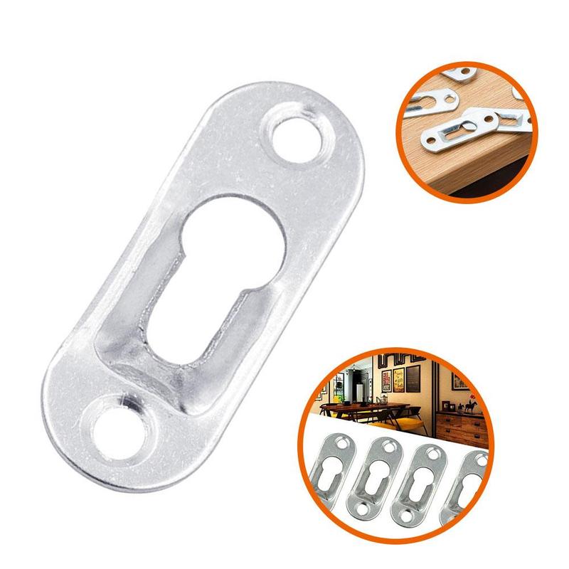 Iron Hanging Plate Keyhole Hangers Hardware For Mi... – Vicedeal