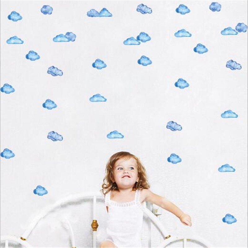 36pcs/set Blue Cloud Wall Sticker Sky Color Sticke... – Grandado
