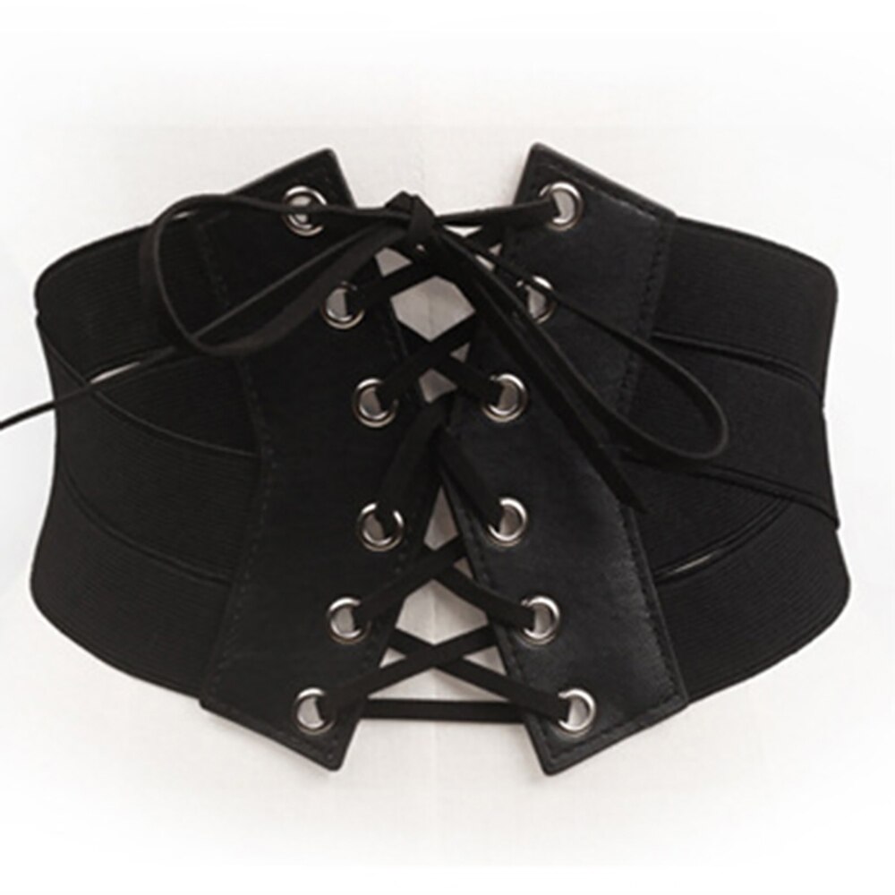 Women Vintage Black Stretch Cross Bracket Strap Gi... – Vicedeal