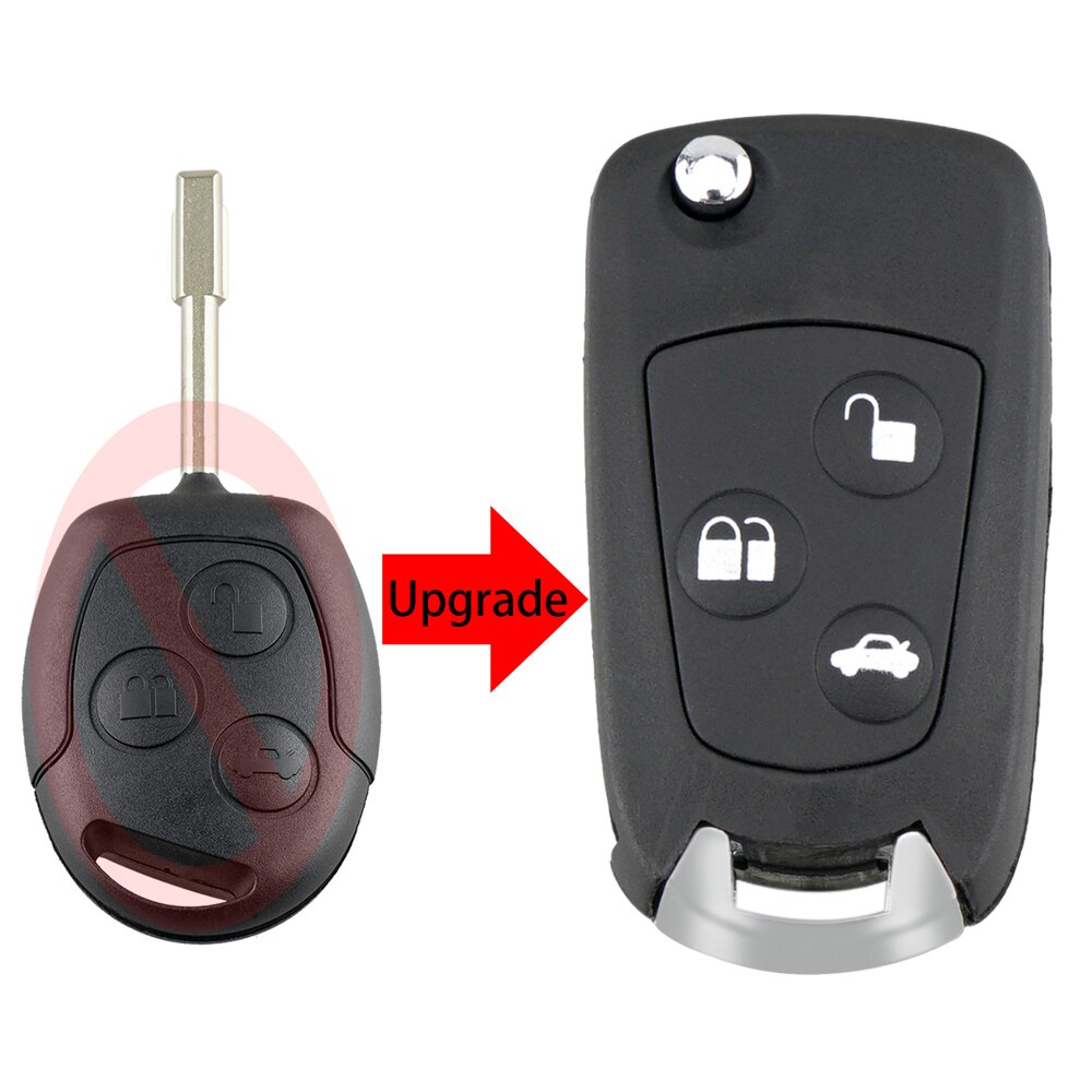 3 Buttons Car Modified Flip Folding Remote Key Fli... – Grandado