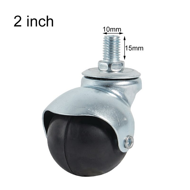 Office Chair Caster Wheels 3 Inch Swivel Rubber Ca... – Grandado