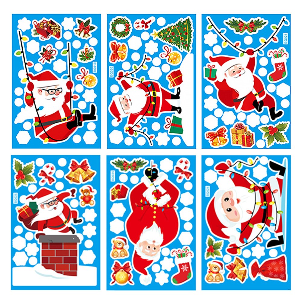 6Pcs Statische Stickers Party Decor Window Sticker... – Vicedeal
