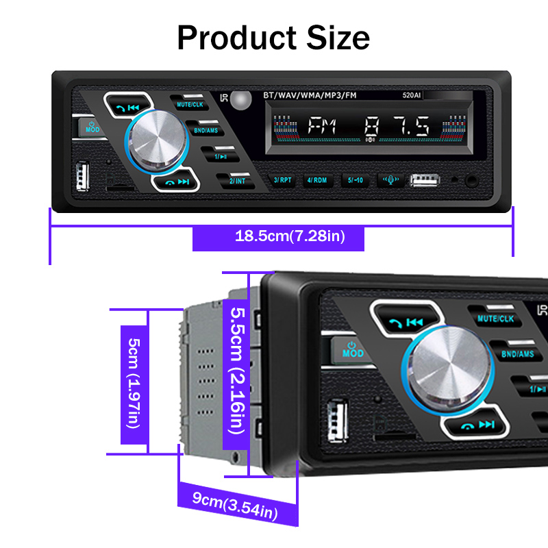24V Bluetooth Car MP3 Player Card Radio Host – Vicedeal
