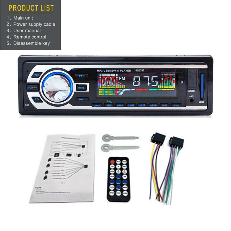 12/24V Auto Radio Stereo Speler Digitale Bluetooth... – Vicedeal