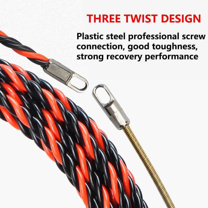 6mm 5-30m Fiberglass Electric Cable Tape Conduit D... – Grandado