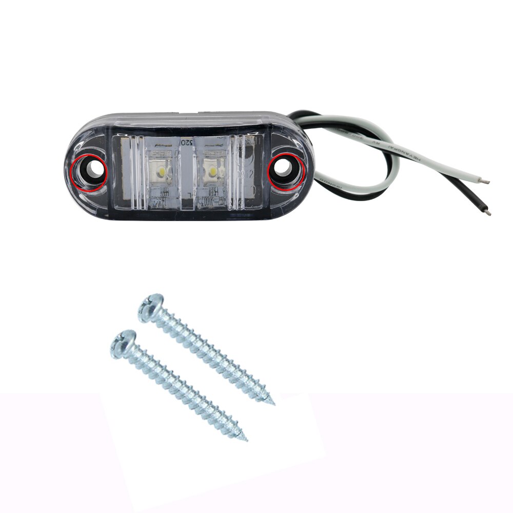 2PCS White 2LED Side Marker Clearance Light Lamp C... – Vicedeal