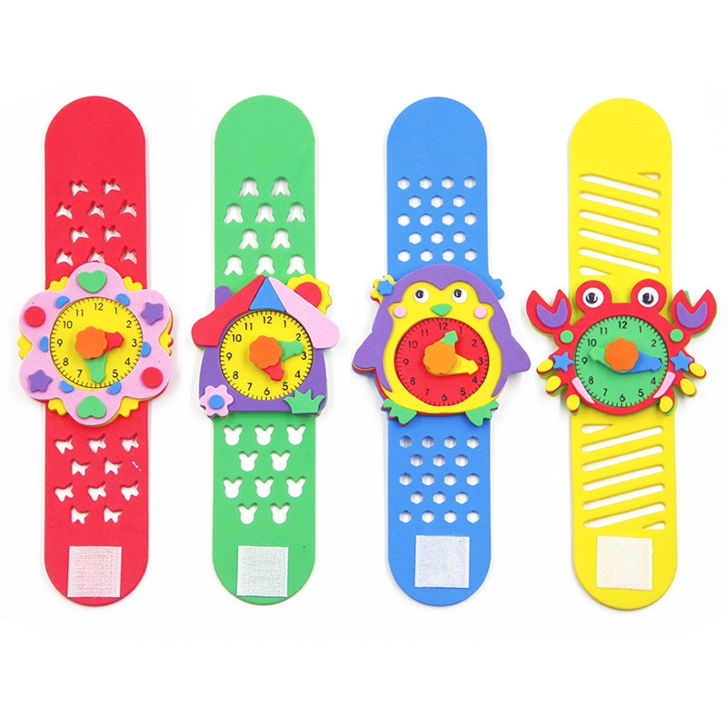 Handmade watch toys Kindergarten Children DIY past... – Grandado