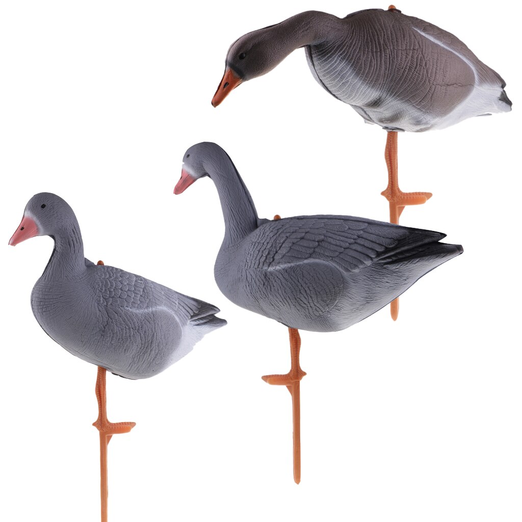 1 Piece Decorative Figure Gray Goose Animal Figure... – Grandado