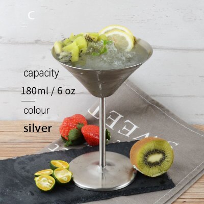 Stainless Steel Martini Triangle Cup Goblet Cockta... – Grandado