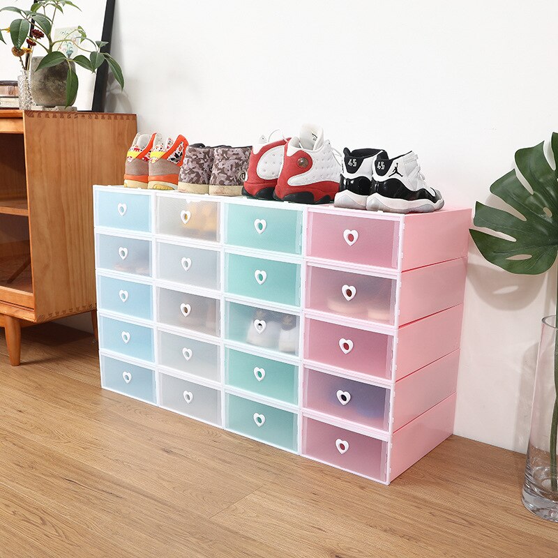 1PC Thickened transparent shoe box drawer type PP ... – Grandado
