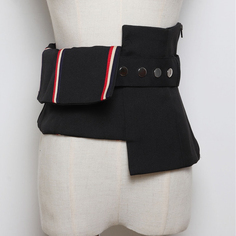 ladies Super Wide Fabric Corset Cummerbund Girdle ... – Grandado