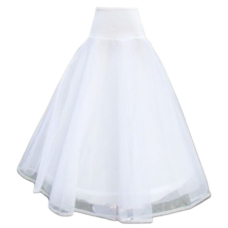 Womens A-Line 1-Hoop Fishtail Petticoat Bridal Ful... – Grandado