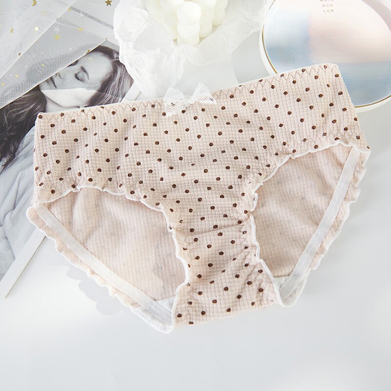 girls underwear 4pc/lot dot cotton low waist lovel... – Grandado