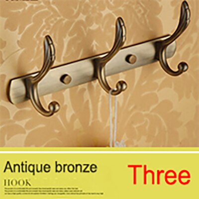 1-8 væg bøjle vintage messing kappe krog guld anti... – Grandado
