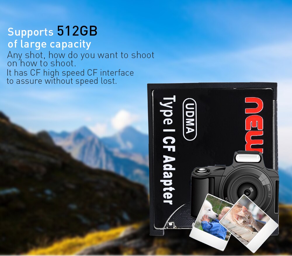 TISHRIC SDHC SDXC Compact Flash Type I Memory Card... – Vicedeal