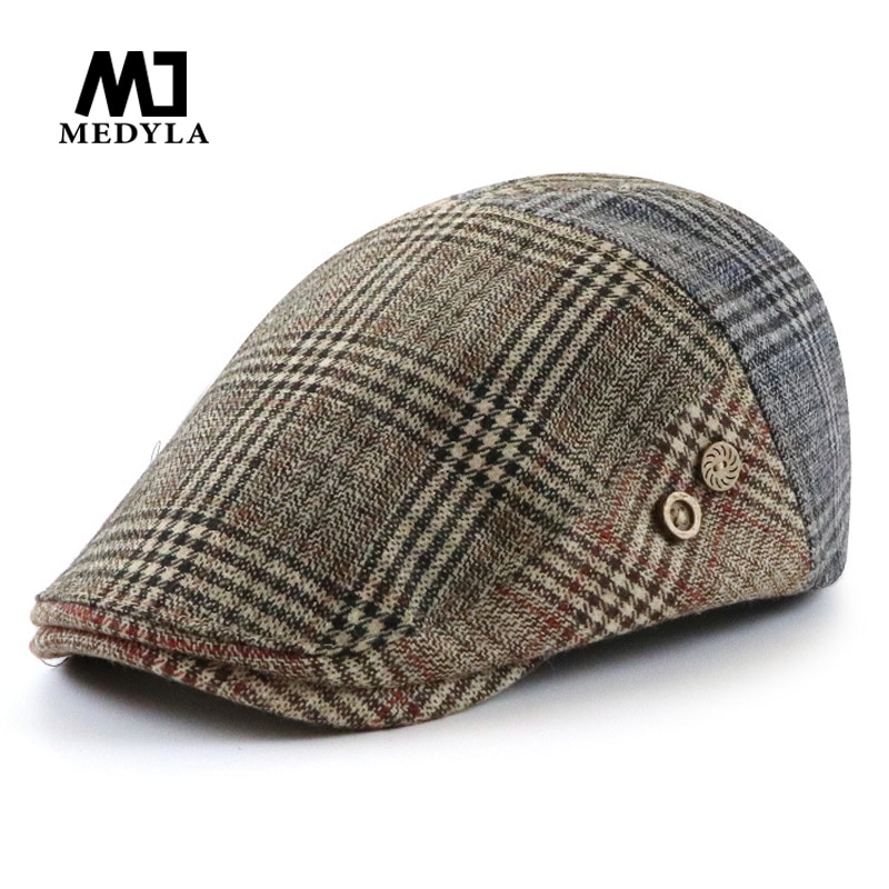 Medyla Winter Mannen Pet Britse Hit Kleur Plaid Re... – Grandado