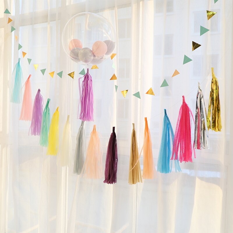 DIY Paper Crafts Colorful Paper Tassel Estive Wedd... – Vicedeal