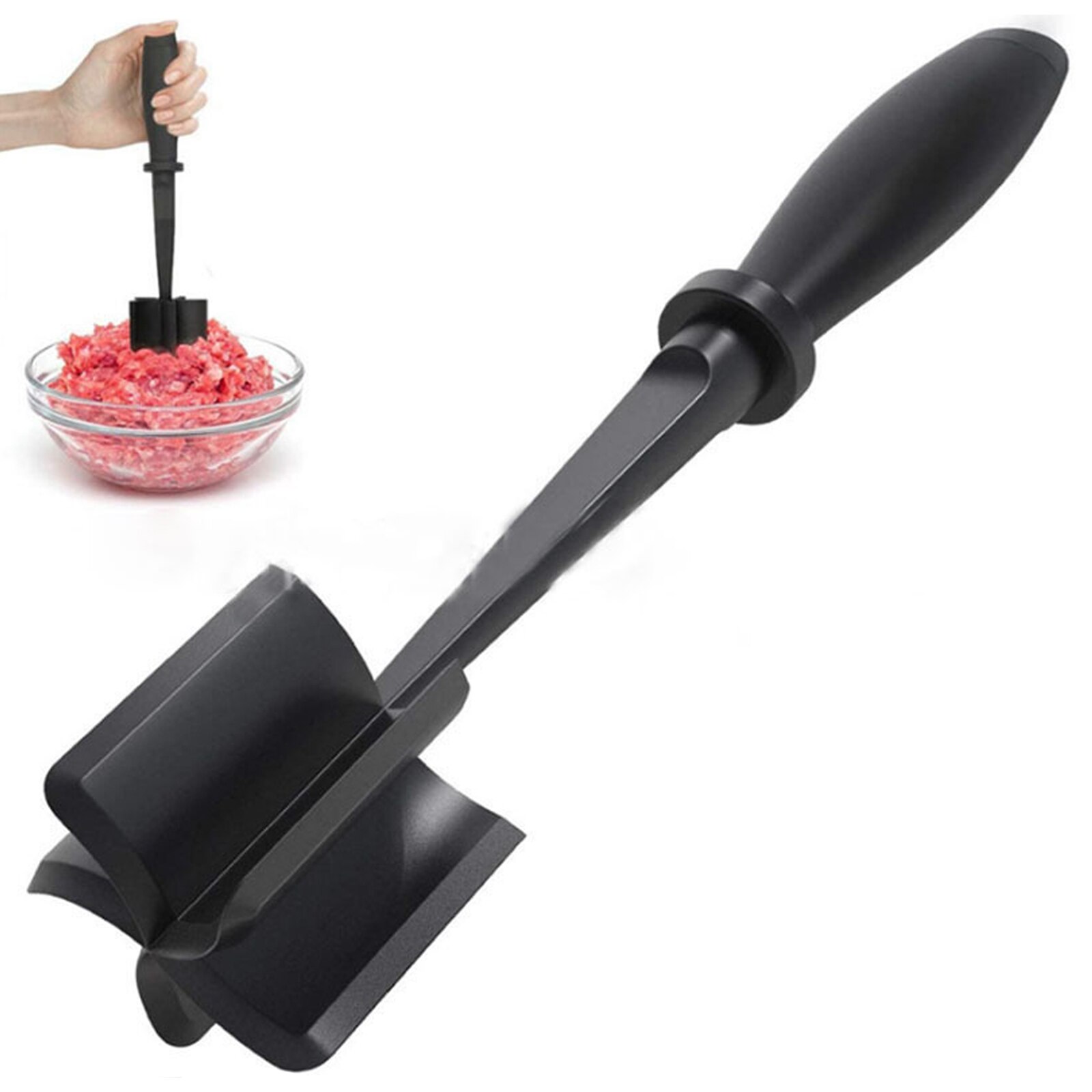 Handheld Meat Chopper with Five Curve Blades, Non-... – Grandado
