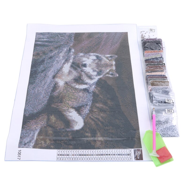 Picture Color 30*40 Round Diamond Diy Diamond Pain... – Grandado