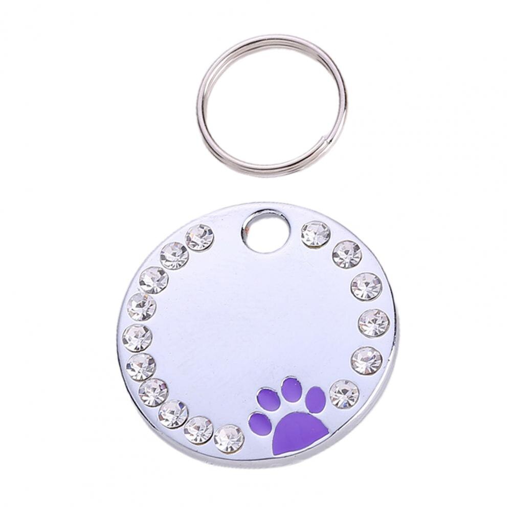 Duurzaam Dog Tag Ingelegd Rhinestone Anti-verloren... – Vicedeal
