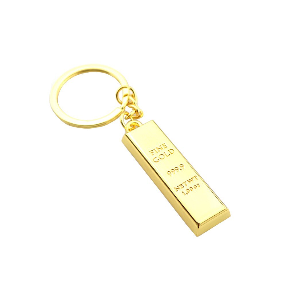 Funny Metal Gold Alloy Gold Bullion Key Chain Jewe... – Grandado