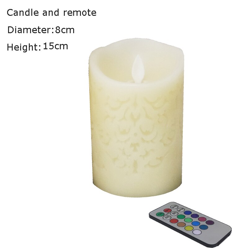 Multiple color light changing LED Wax Candle with ... – Grandado