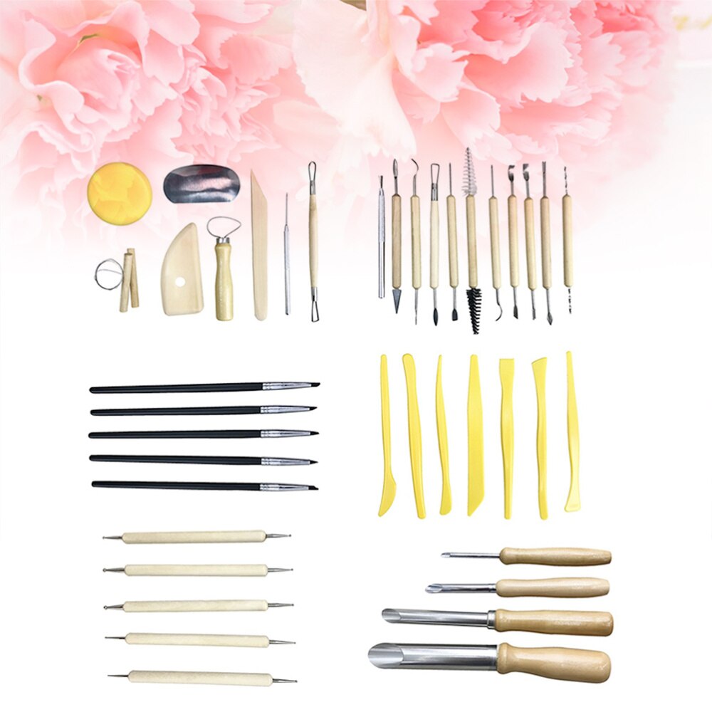 40pcs Pottery Tool Kit Ceramics Carving Sculpting ... – Vicedeal
