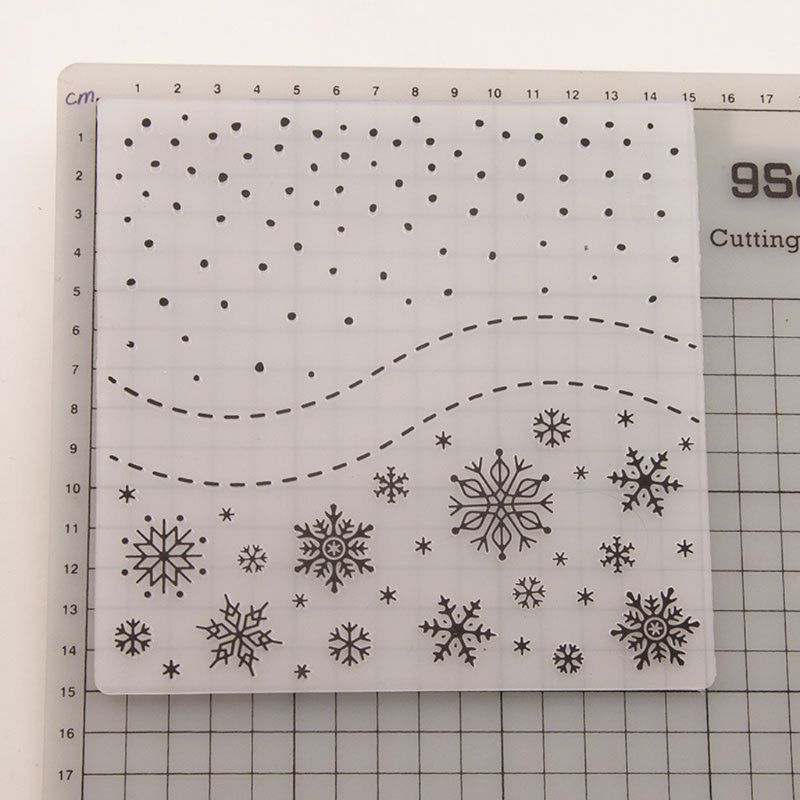 Snowflake Plastic Embossing Folder Template DIY Sc... – Grandado