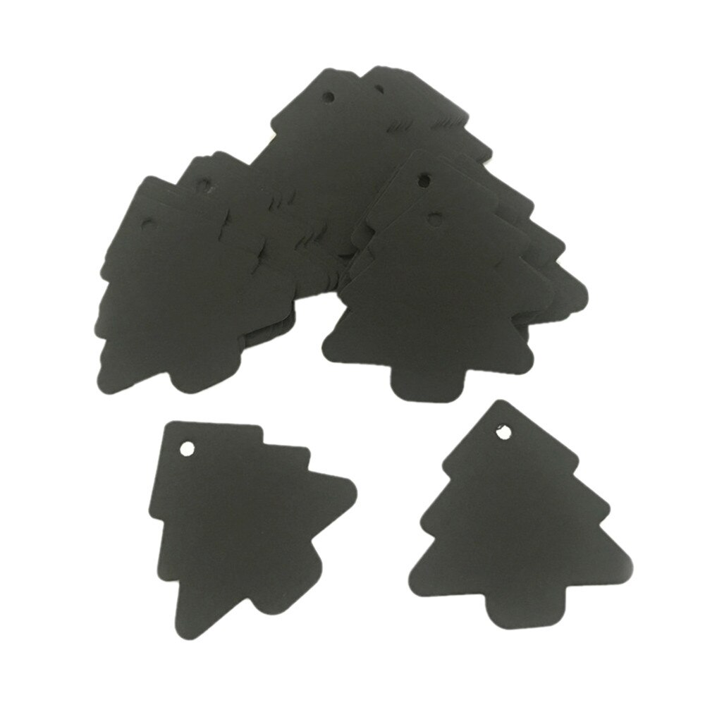 Cute Christmas Tree Pattern Kraft Paper Hang Tags ... – Grandado